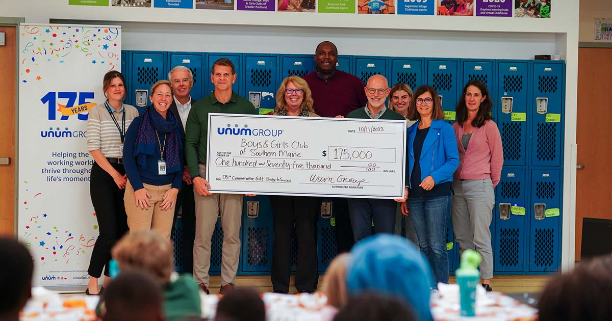 Boys and Girls Club of Southern Maine receives $175,000 Commemorative Grant